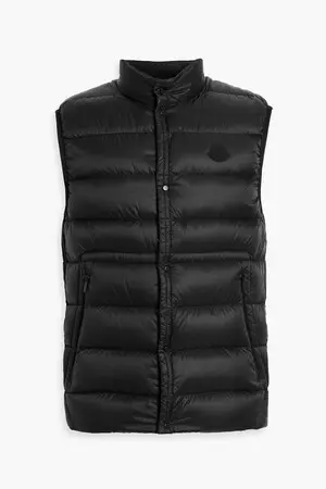Moncler Plaret Quilted Shell Down Vest - Black