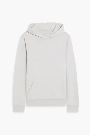 Onia French Cottonblend Terry Hoodie - Light Gray