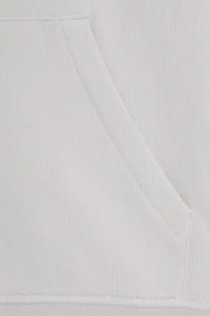 Onia French Cotton-blend Terry Hoodie - Light Gray
