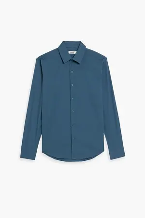 Sandro Cottonblend Poplin Shirt - Petrol