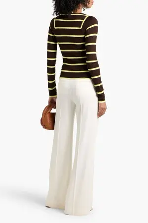 Emilio Pucci Striped Wool Top - Chocolate