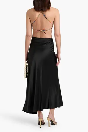 Emilio Pucci Cropped Metallic Leather Top