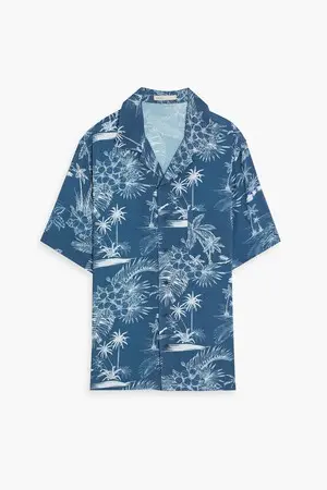 Onia Printed Woven Shirt - Blue