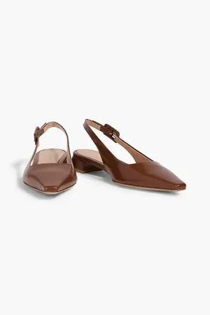 GIANVITO ROSSI Lindsay 20 Leather Slingback Pointtoe Flats