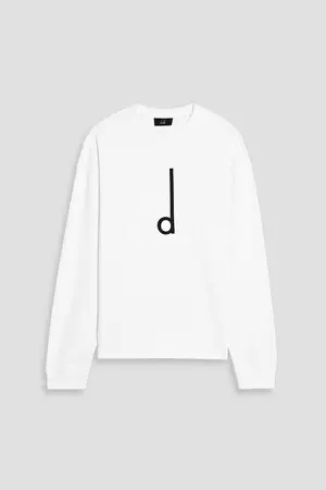 Dunhill Embroidered French Cottonterry Sweatshirt - White