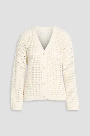 Naadam Openknit Cotton Cardigan - Ivory