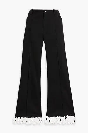 Emilio Pucci Sequinembellished Cottonblend Twill Flared Pants