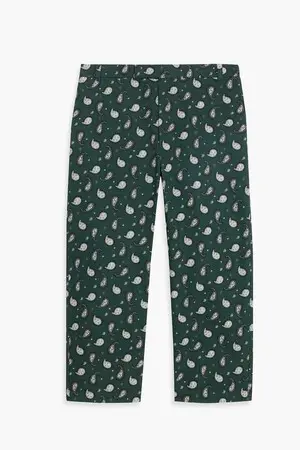 Thom Browne Paisleyprint Cottoncanvas Pants