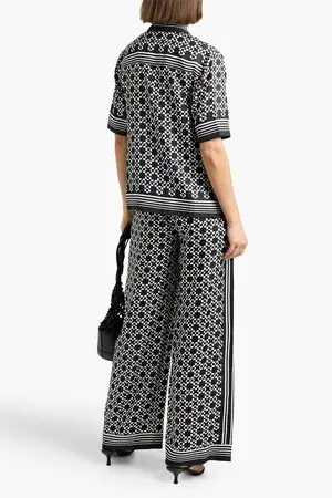 Simkhai Koda Printed Tencel™ And Silk-blend Twill Shirt