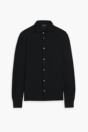 SLOWEAR Zanone Cottonpoplin Shirt - Black