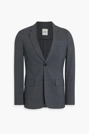 Sandro Wool Suit Jacket - Dark Gray