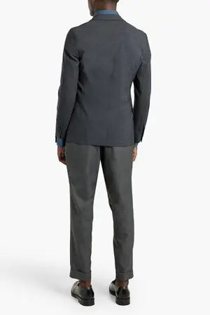 Sandro Wool Suit Jacket - Dark Gray