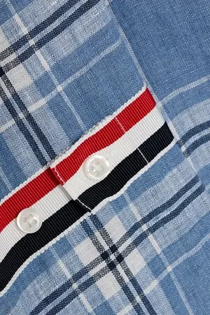 Thom Browne Checked Linen Shirt