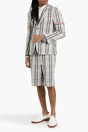 Thom Browne Checked Cottontwill Blazer