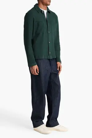 Frescobol Carioca Pedro Waffleknit Cotton Overshirt