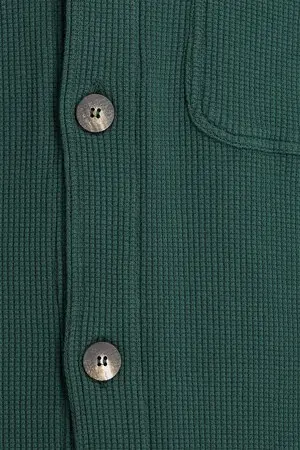Frescobol Carioca Pedro Waffleknit Cotton Overshirt