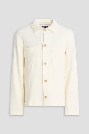 Frescobol Carioca Pedro Waffleknit Cotton Overshirt - Ivory