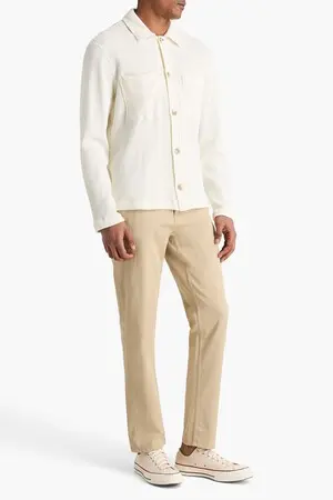Frescobol Carioca Pedro Waffleknit Cotton Overshirt - Ivory