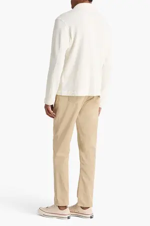 Frescobol Carioca Pedro Waffleknit Cotton Overshirt - Ivory
