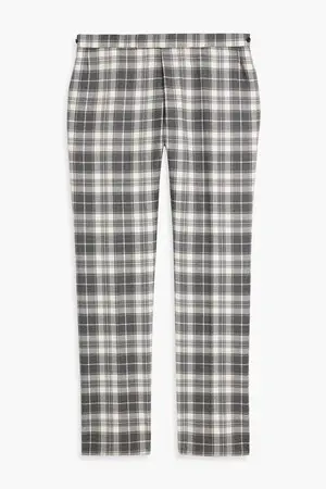 Thom Browne Checked Wooltwill Pants - Anthracite