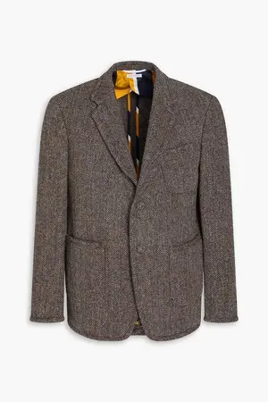 Thom Browne Herringbone Wooltweed Blazer - Brown