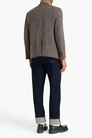 Thom Browne Herringbone Wooltweed Blazer