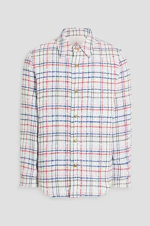 Thom Browne Checked Tweed Overshirt - Ivory
