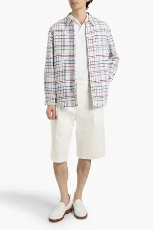 Thom Browne Checked Tweed Overshirt