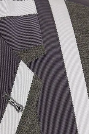 Thom Browne Striped Grosgrain And Wool Blazer