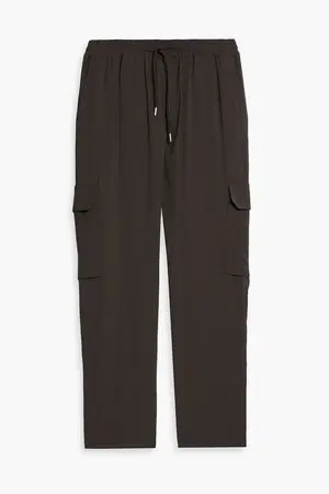 Sandro Woolblend Drawstring Cargo Pants - Chocolate