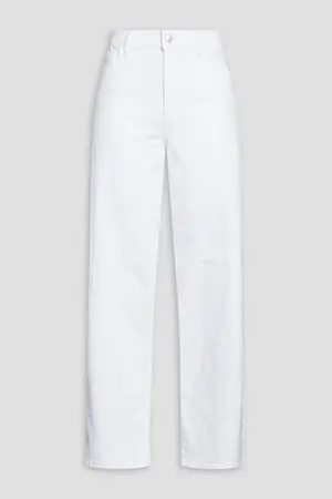 FRAME Le Slim Palazzo Highrise Wideleg Jeans - White