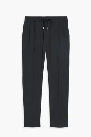 Sandro Tapered Woven Drawstring Pants - Dark Gray