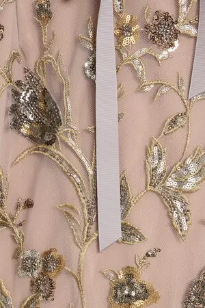 Marchesa Off-the-shoulder Embellished Tulle Gown