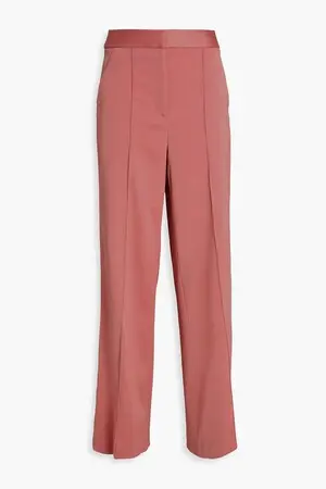 Veronica Beard Edia Satin Wideleg Pants - Antique Rose