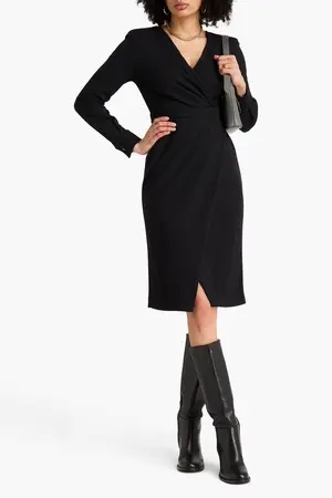 Max Mara Virtus Wrapeffect Jersey Dress