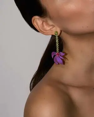 EMILY P. WHEELER Hung Flower Earring