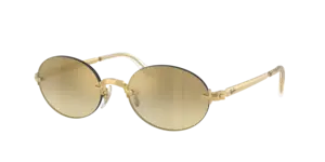 Ray-ban Sunglass Rb3929 Brown Mirror Gold Gradient