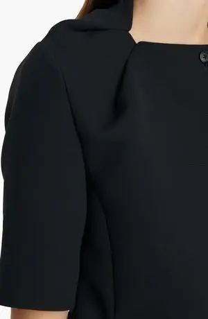 Khaite Franc Crepe Peplum Jacket - Black