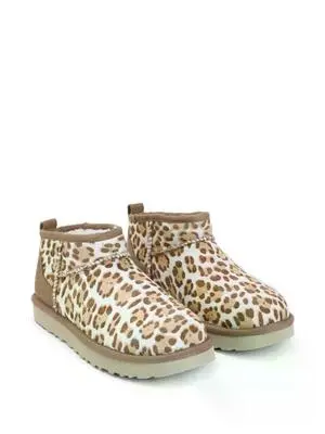 UGG Leopard Print Mini Boots - Neutrals