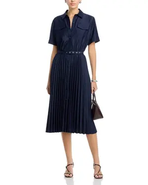 T Tahari Button Down Midi Dress