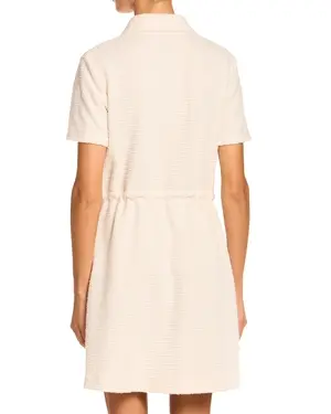 Moncler Textured Mini Dress - Natural