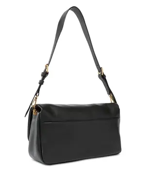 Pinko Click Soft Leather Shoulder Bag