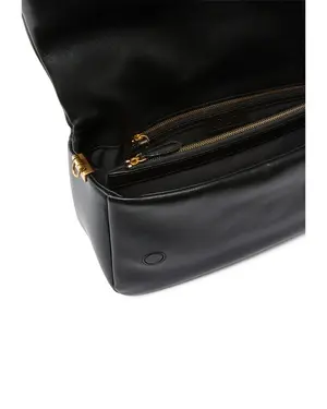 Pinko Click Soft Leather Shoulder Bag