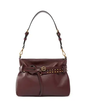Pinko Mini Belted Leather Shoulder Bag - Rq
