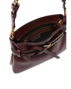 Pinko Mini Belted Leather Shoulder Bag