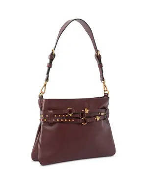Pinko Mini Belted Leather Shoulder Bag