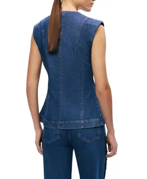 NOCTURNE Button-front Denim Vest