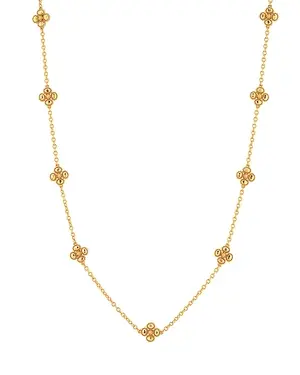 CAPUCINE DE WULF Clover Necklace - Gold