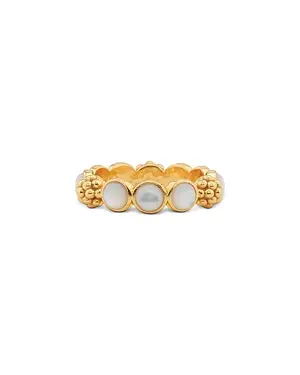 CAPUCINE DE WULF Berry Gem Ring - Pearl White
