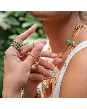 CAPUCINE DE WULF Berry Gem Ring - Turquoise